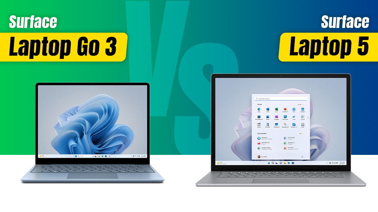 So sánh Surface Laptop Go 3 vs Surface Laptop 5 - Đăng Vũ